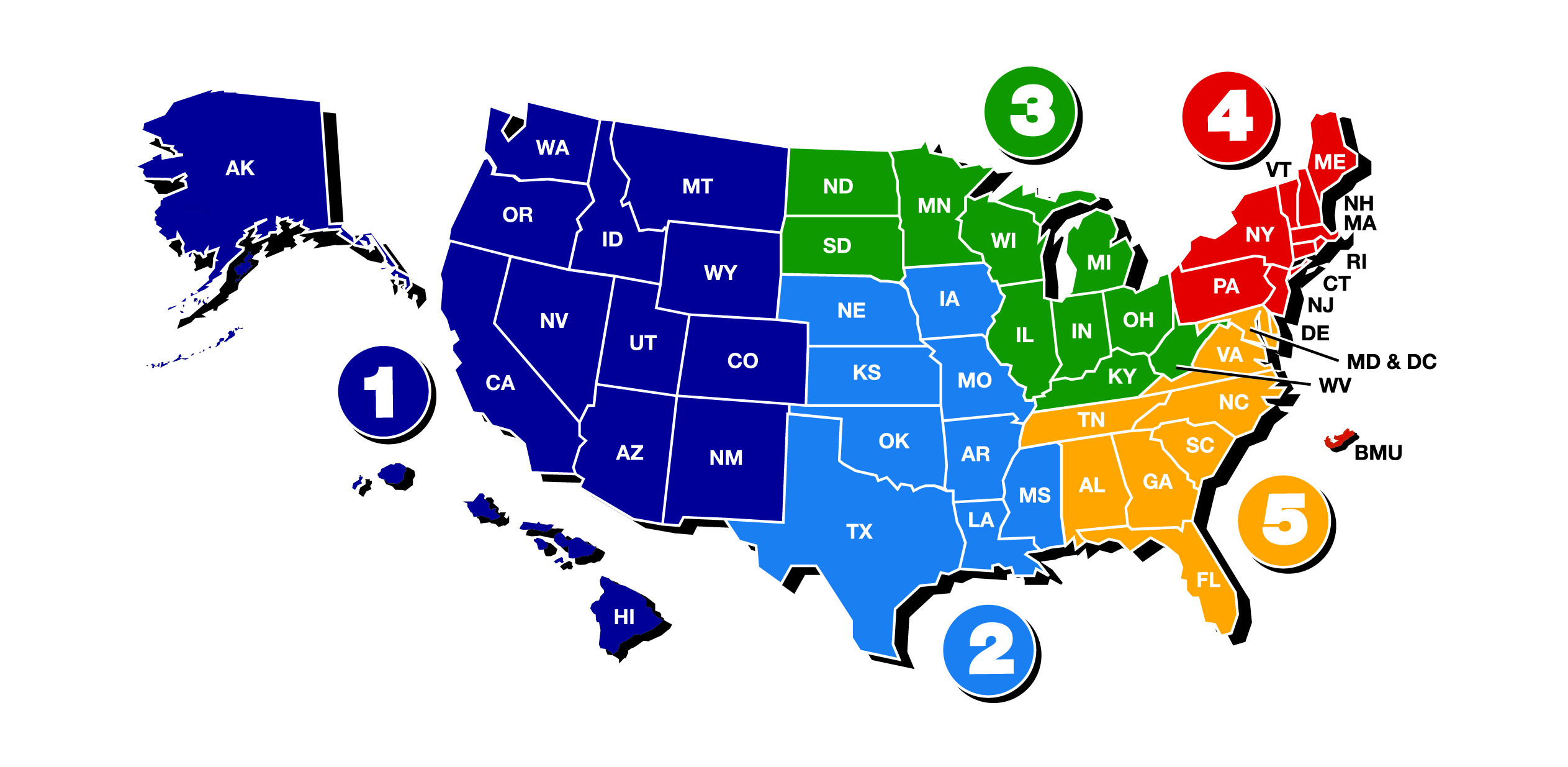 Component Regional Boundaries